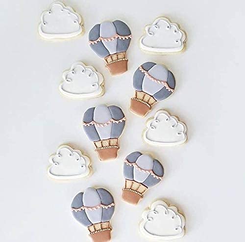 Air Travel Cookie Cutters 3-Pc. Set Made in USA by Ann Clark, Airplane, Cloud, Hot Air Balloon