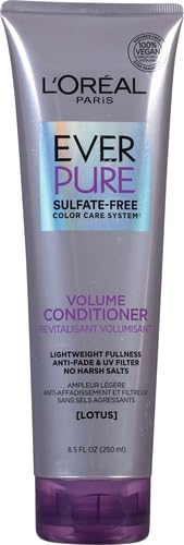 L’Oréal Paris Moisture Sulfate Free Conditioner, Hair Care for Color-Treated Hair with Rosemary Botanicals, EverPure, 8.5 Oz (Packaging May Vary)