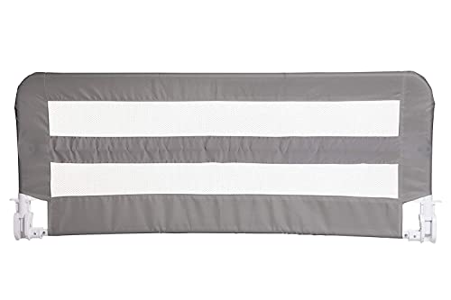 Little Chicks Sydney Toddler Bed Rail - Foldable & Portable - Suitable for Flat Beds Bases up to Queen-Size Mattress - Gray - Model CK027