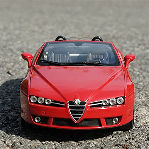 APLIQE Scale Model Vehicles for Alfa Romeo Spider Roadster Alloy Simulation Car Model Souvenir 1:18 Sophisticated Gift Choice