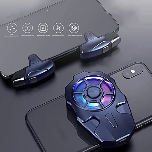 DDEHS Phone Radiator Phone Cooling Fan Gaming Controller Joystick Rapid Cooling Phone Cooler