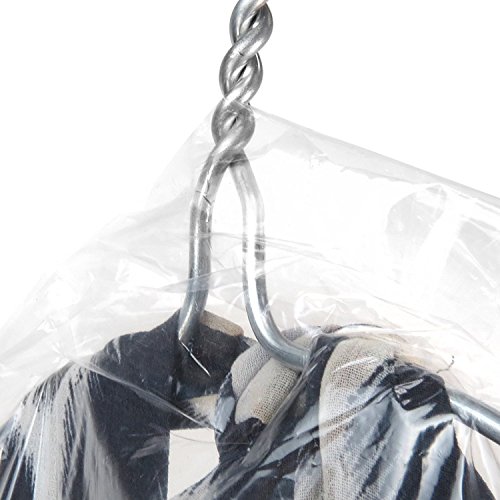 HANGERWORLD 20 Clear 72inch 80 Gauge Dry Cleaning Laundrette Polythylene Garment Cover Protector Bag