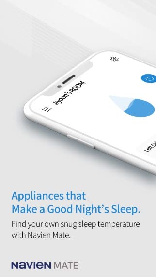 Navien Mate Far Infrared Heated Mattress Pad, Smart Care Heating with Sleep Mode Feature, Wi-Fi Enabled & Washable (Double)