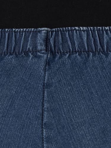 Chic Classic Collection Women's Stretch Elastic Waist Pull-On Legging Pant Mid Shade Denim 14 Petite