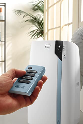 De'Longhi PACEX390UVcare-6AL WH PAC Portable Air Conditioner, Dehumidifier, Fan & UV-Carelight, 14000 BTU + UV CARE, White
