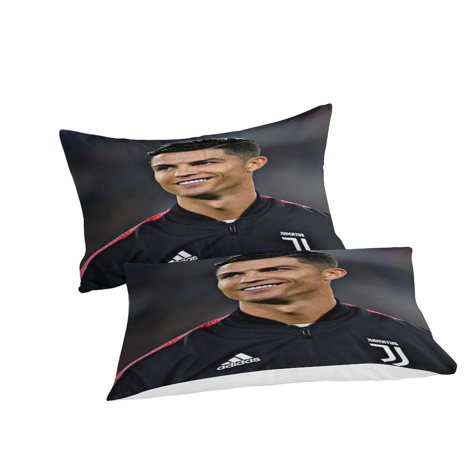 Azizat Cristiano Ronaldo Comforter Covers for Teens and Adults Quilt Cover Duvet Cover 3D Print Player with Zipper Closure Soft Microfiber with Pillow Cases Bedding Set 3 Pieces Queen(228x228cm)