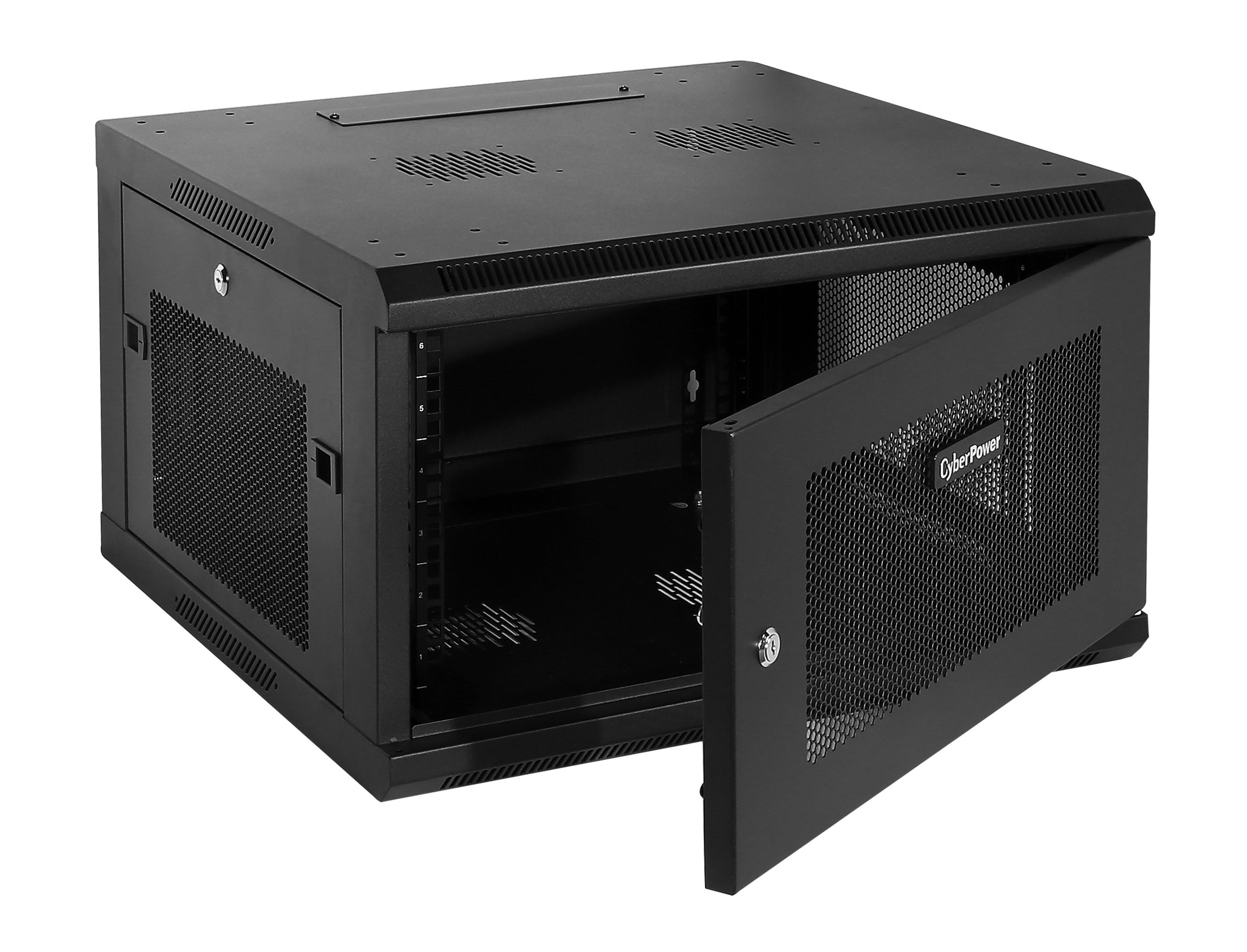 CyberPower Carbon CR6U61001 6U Wall Mount Rack Enclosure