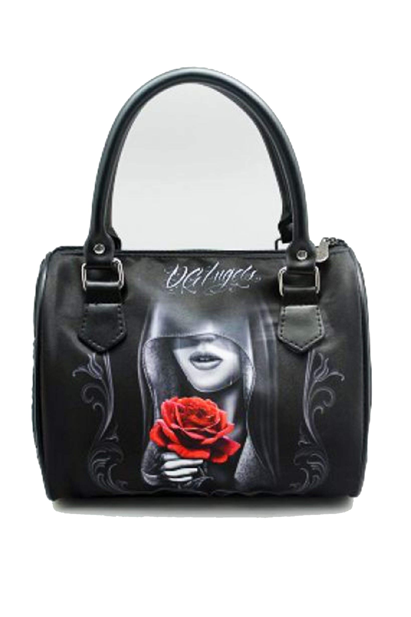 DGA Angels Day of the Dead Rockabilly Red Rose Bonita/Glamorous Handbag/Purse