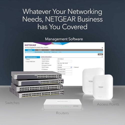 NETGEAR 48-Port Gigabit Ethernet Smart Switch (GS748T) - Managed, with 2 x 1G SFP and 2 x 1G Combo, Desktop or Rack Mount, and Limited Lifetime Protection
