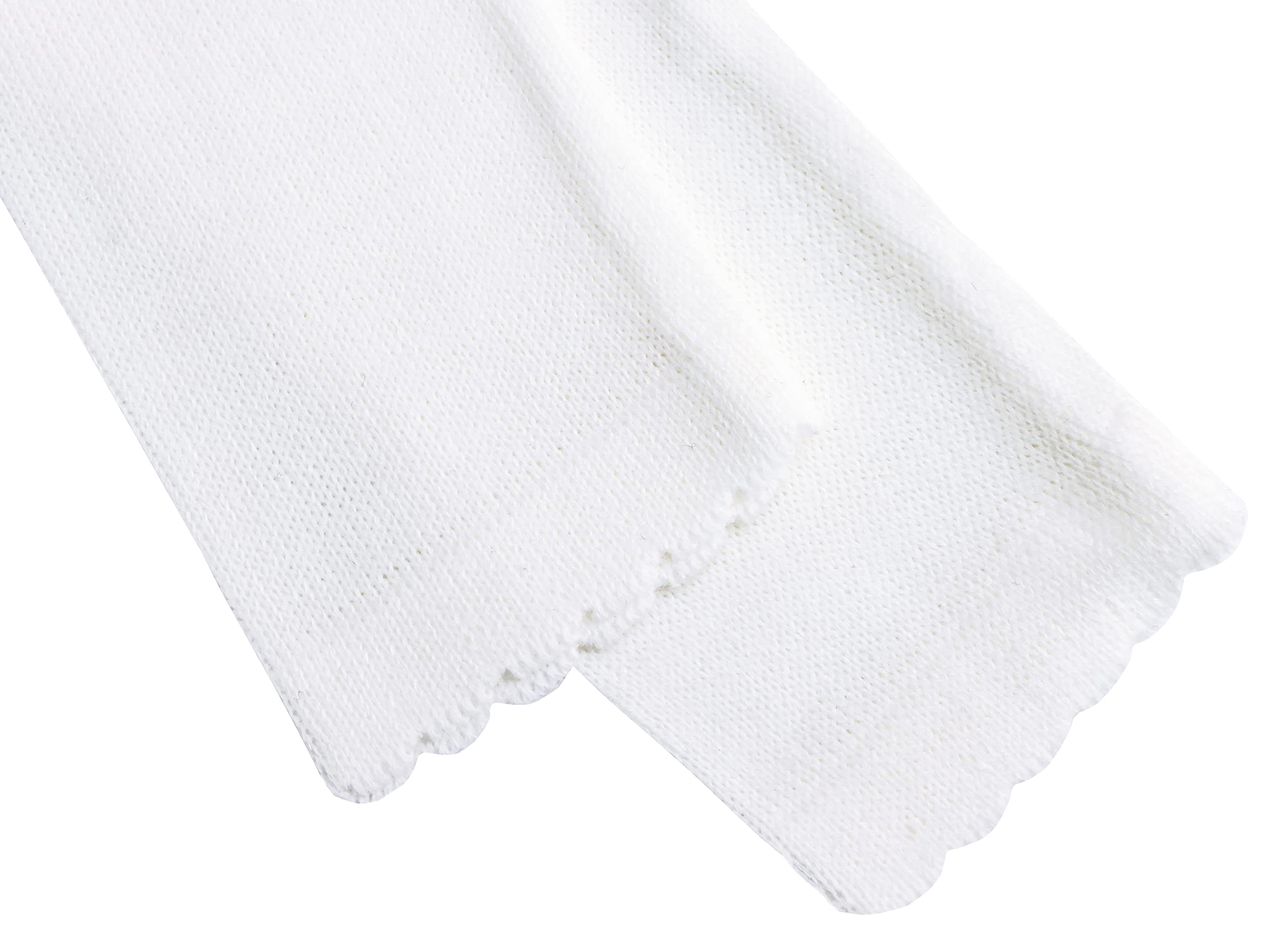 Lilax Baby Girls' Knit Long Sleeve One Button Closure Bolero Shrug 3-6 Months White