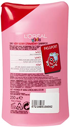 L'Oréal Paris Kids Extra Gentle 2in1 Shampoo - Very Berry Strawberry (250ml)