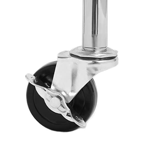 Seville Classics Crafted Steel Replacement Utility Parts Office, Kitchen, Warehouse, Garage On Racks, Carts, Workbenches, Shelving Units, 3" Diameter Wheel