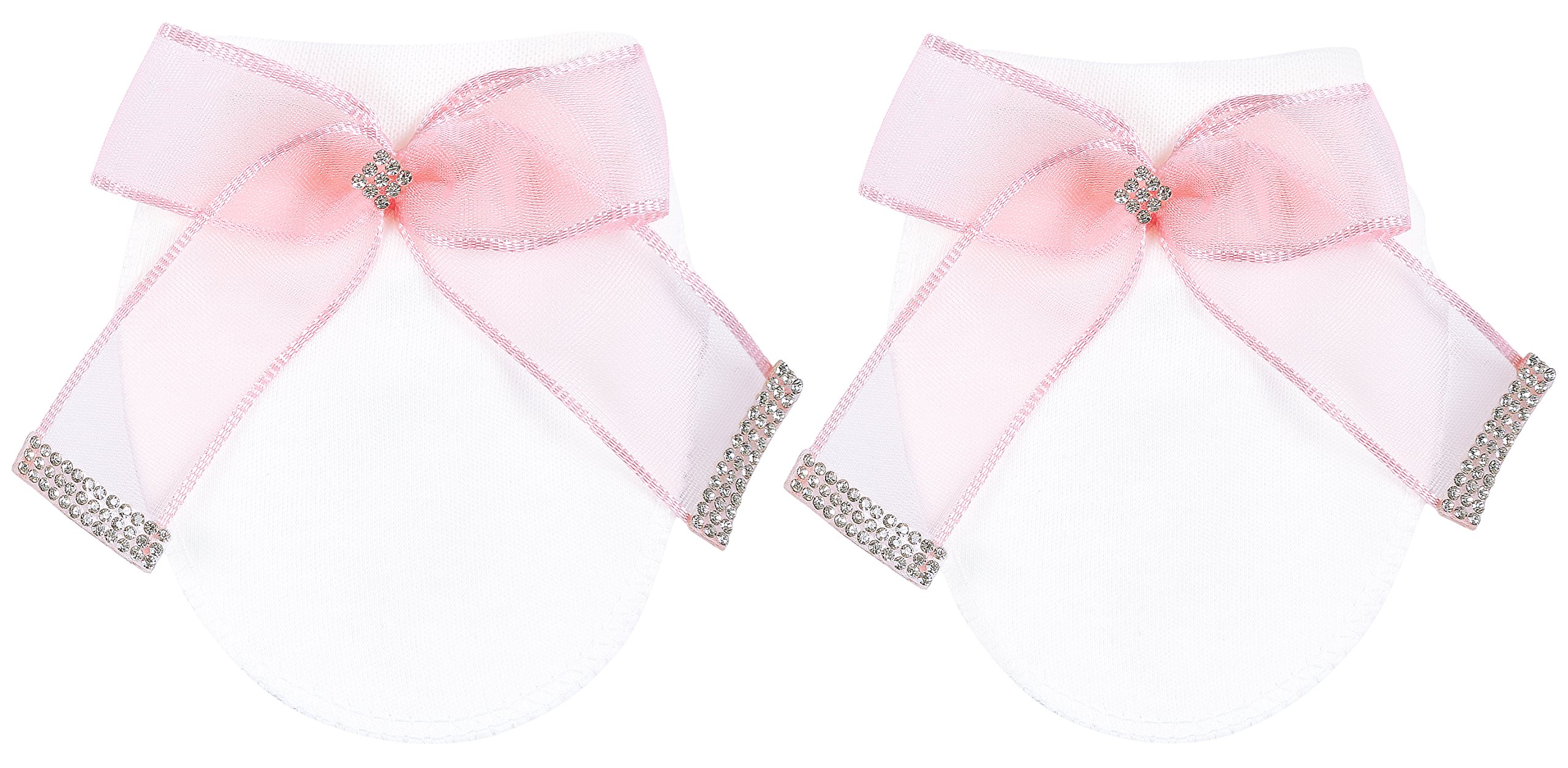 Lilax Baby Girl Jewels Crown Layette 3 Piece Gift Set 0-3 Months Pink
