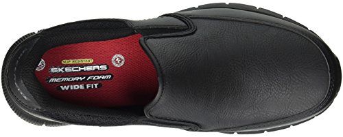 Skechers for Work Women's Nampa-Annod Food Service Shoe,black polyurethane,8 M US