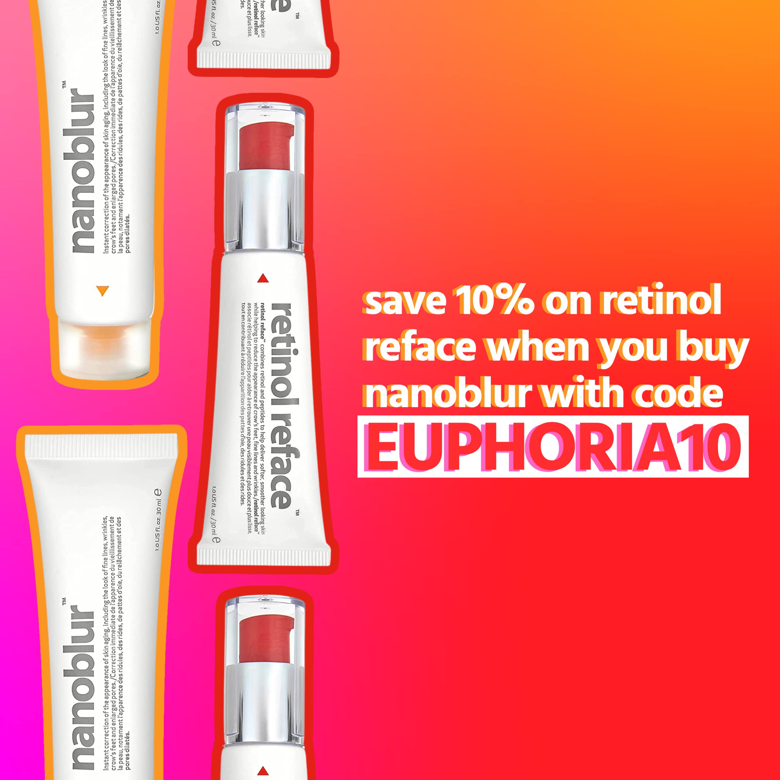 Indeed Labs Retinol Reface, Retinol Wrinkle Repair Cream - Softer, Smoother, Younger Skin - Contains Vitamin A and Bakuchiol - 1.0 fl oz