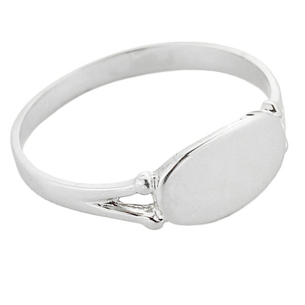 925 Sterling Silver Signet Ring for Women (Size 6)