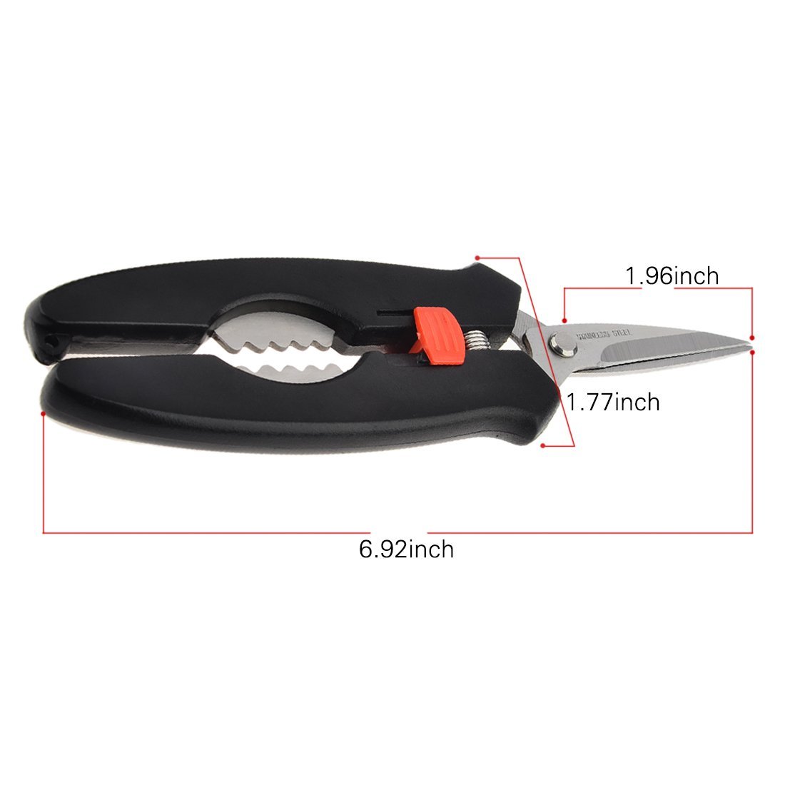 Lobster Crab Shears, Yamix 3Pcs Multifunction Stainless Steel Seafood Scissors Lobster Crab Crack Shells Shears - Silver