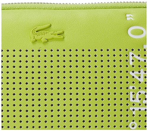 Lacoste Women's Phone Holder Wallet With Multiuse Strap, Lime White, One Size
