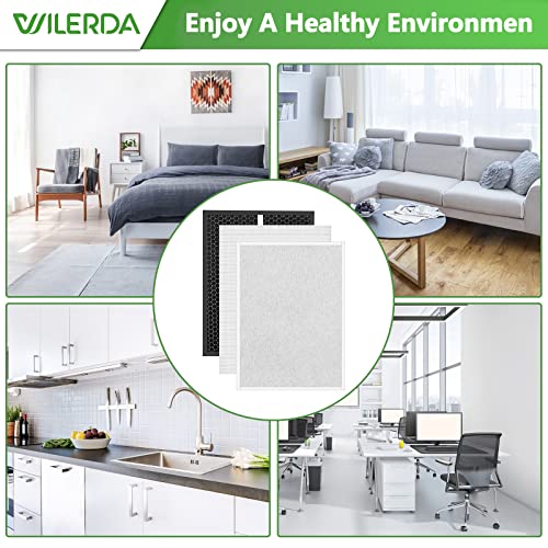HR900 Replacement Filter Kit Compatible with Winix HR900, 3-in-1 H13 True HEPA Filter & Carbon Filter & Pre-filter, Replaces Part # 1712-0093-00 / Filter T and 1712-0094-00 / Filter U(1+1+6 Pack)