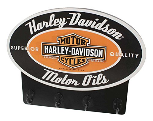 Harley-Davidson Motor Oil Custom-Cut Bar & Shield Key Rack, Black HDL-15307