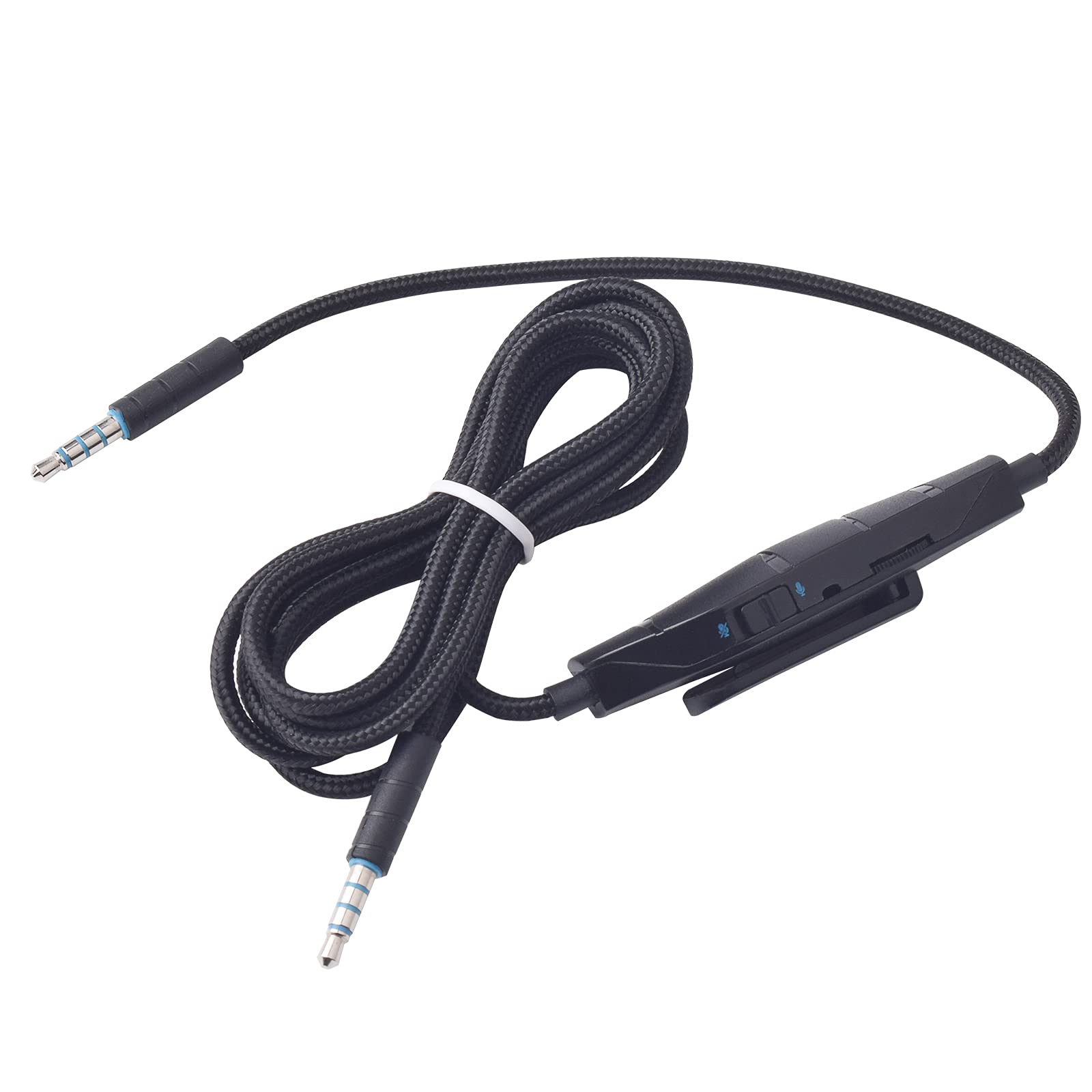 Alitutumao Replacement Audio Cable G633 Aux Cord Wire with Inline Mic Mute & Volume Control Compatible with Logitech G633 G635 G933 G935 Gaming Headset on PS5 PS4 Xbox One PC, 5FT