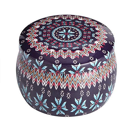 Tinplate Storage Box, Tinplate Storage Box Metal Canister Home Kitchen Box for for Dry Storage Spices, Camping, Party Favors, and Sweets Gifts(E)
