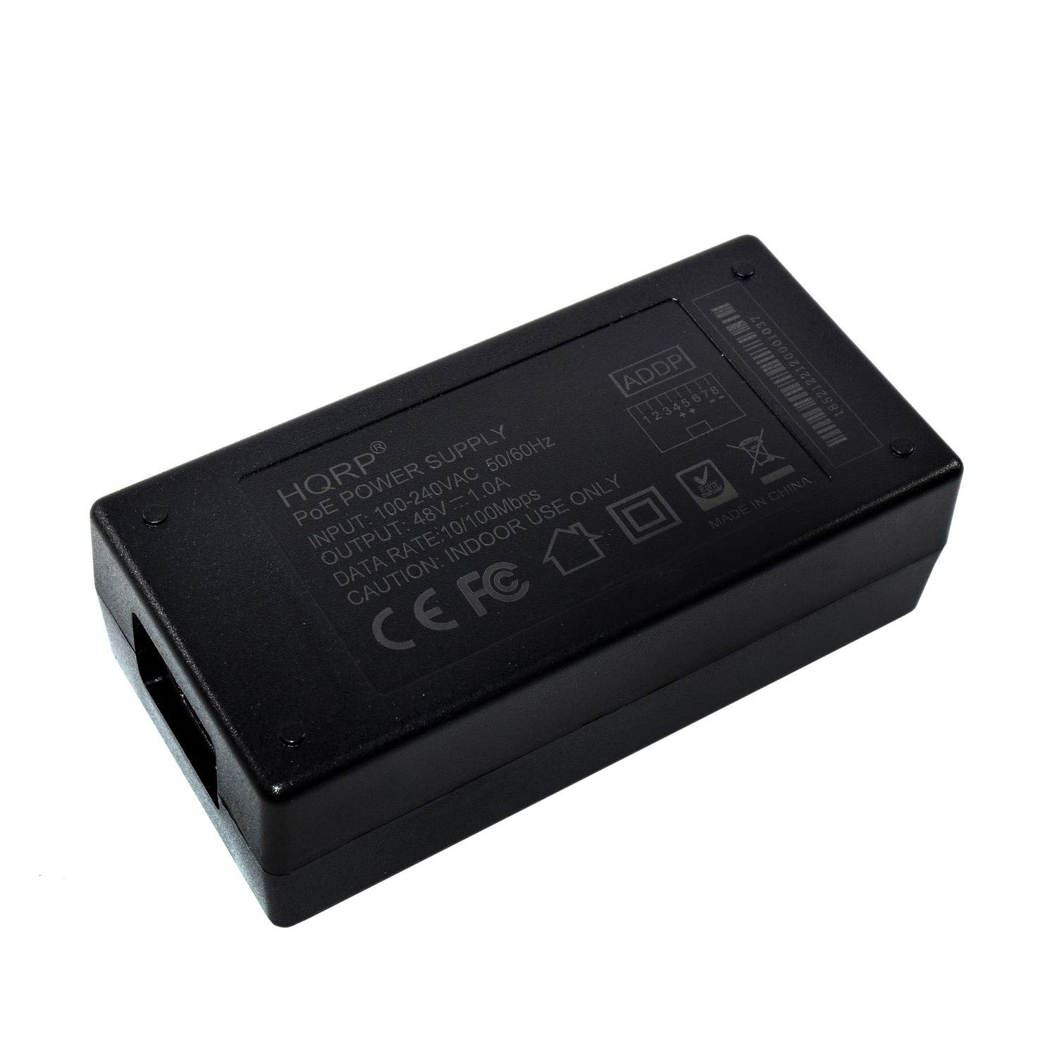 HQRP 48V POE Injector IEEE 802.3AT for Cisco WAP371, WAP4410N, Valet M10 AP Access Point + HQRP Euro Plug Adapter