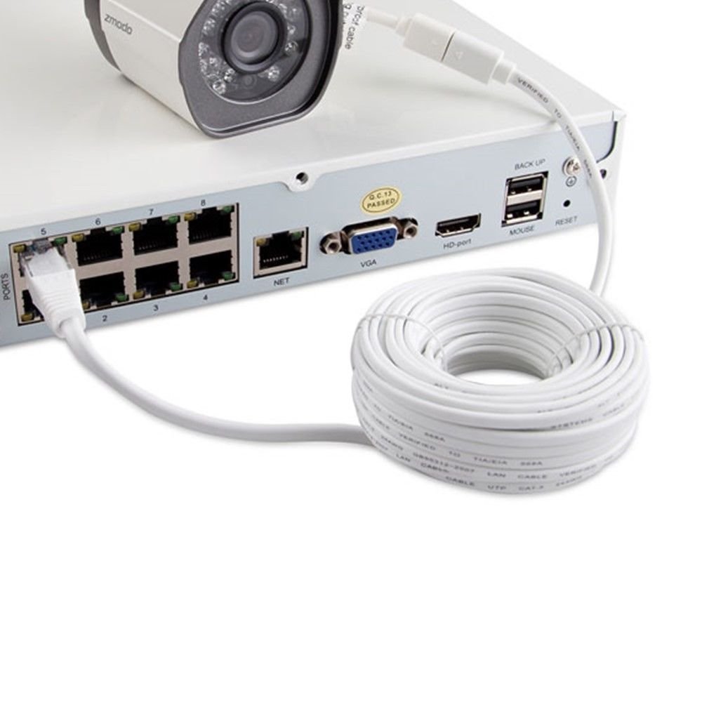 Zmodo W-USB015 50ft Network Cable for sPoE NVR Kit with USB Port