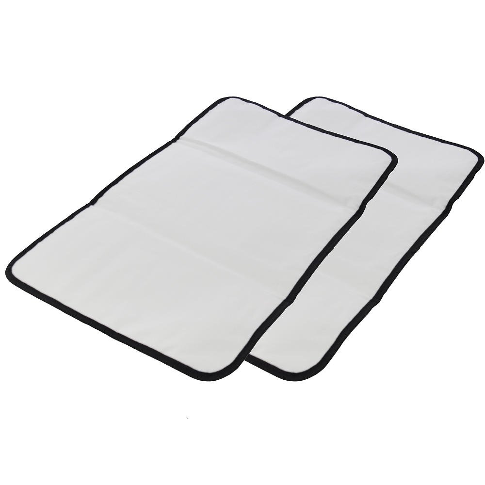 Obersee 2 Count Baby Changing Mat, Black