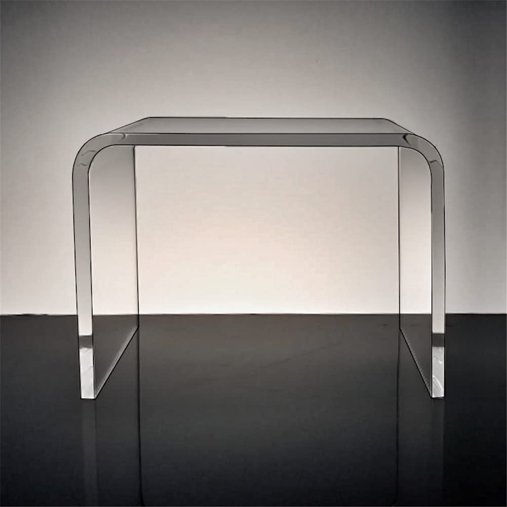 Acrylic Kids Step Stool 9'' Tall Foot Stool for Adults for Relaxing The Legs Muscles Holds Up to 250 lbs Stepping Stool for Kids Bed Sturdy Kitchen Stool