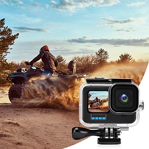 Kuptone Waterproof Case 60M/196FT Underwater Protective Dive Housing Shell with Bracket Mount Accessories for Go Pro 11/10/9 Action Camera