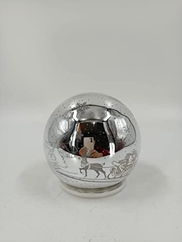Christmas Decor Lovely Reindeer Sled Snow Globe – 4.7 x 5.1 Inches