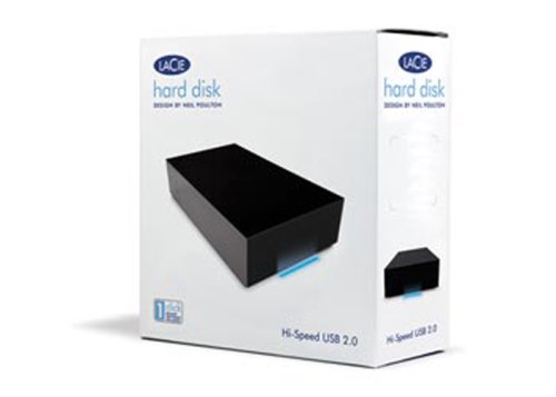 LaCie Hard Disk 1TB USB 2.0 External Hard Drive designed by Neil Poulton 301304U