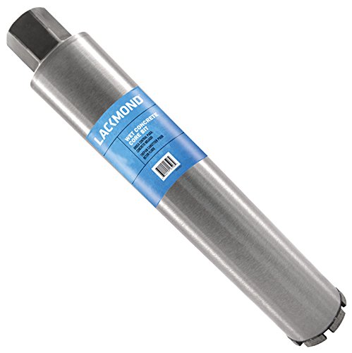 Lackmond SPL Series - Wet Cured Concrete Core Drill Bit - 2" Reinforced Concrete Hole Saw with Segmented Diamond Rim Configuration & 1 1/4"-7 Thread Arbor - 50020