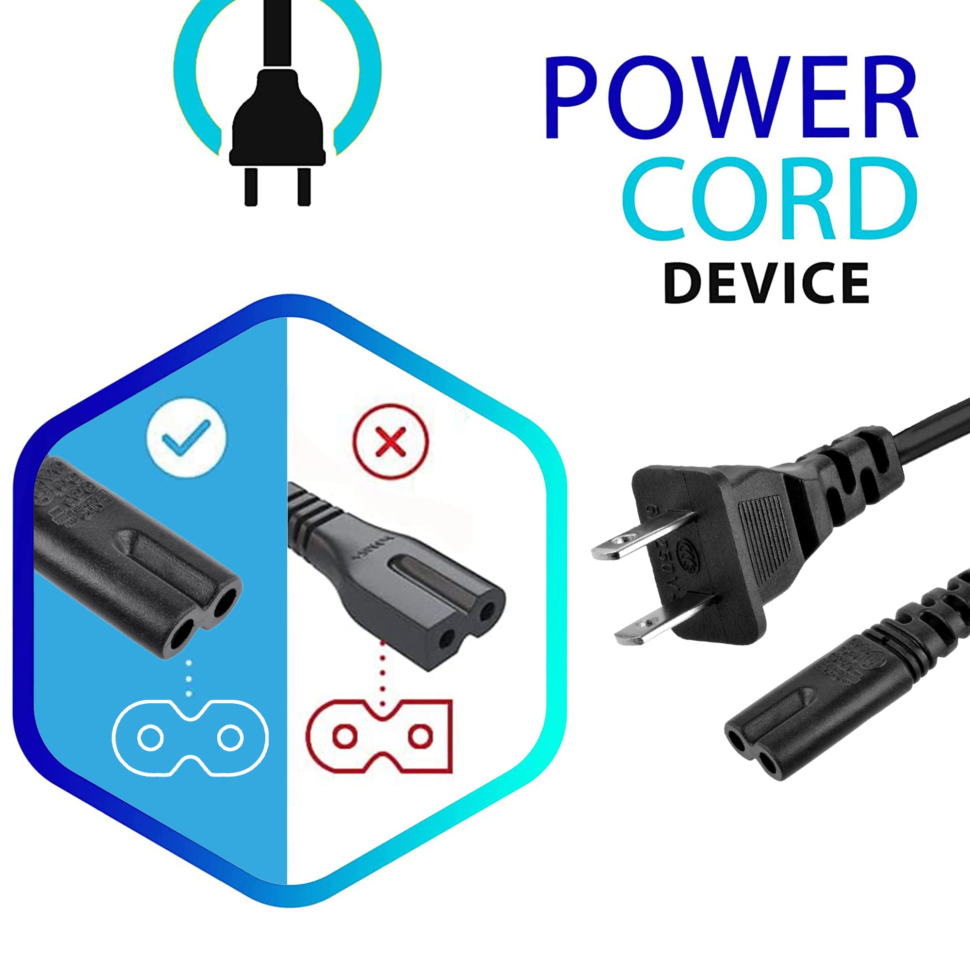 Digipartspower AC Power Cable for Westinghouse Digital LLC EW32S3PW EW3253PW 32 LED HDTV LCD HD TV (Note: This is a Power Cord ONLY. NOT Power Supply Whole Set