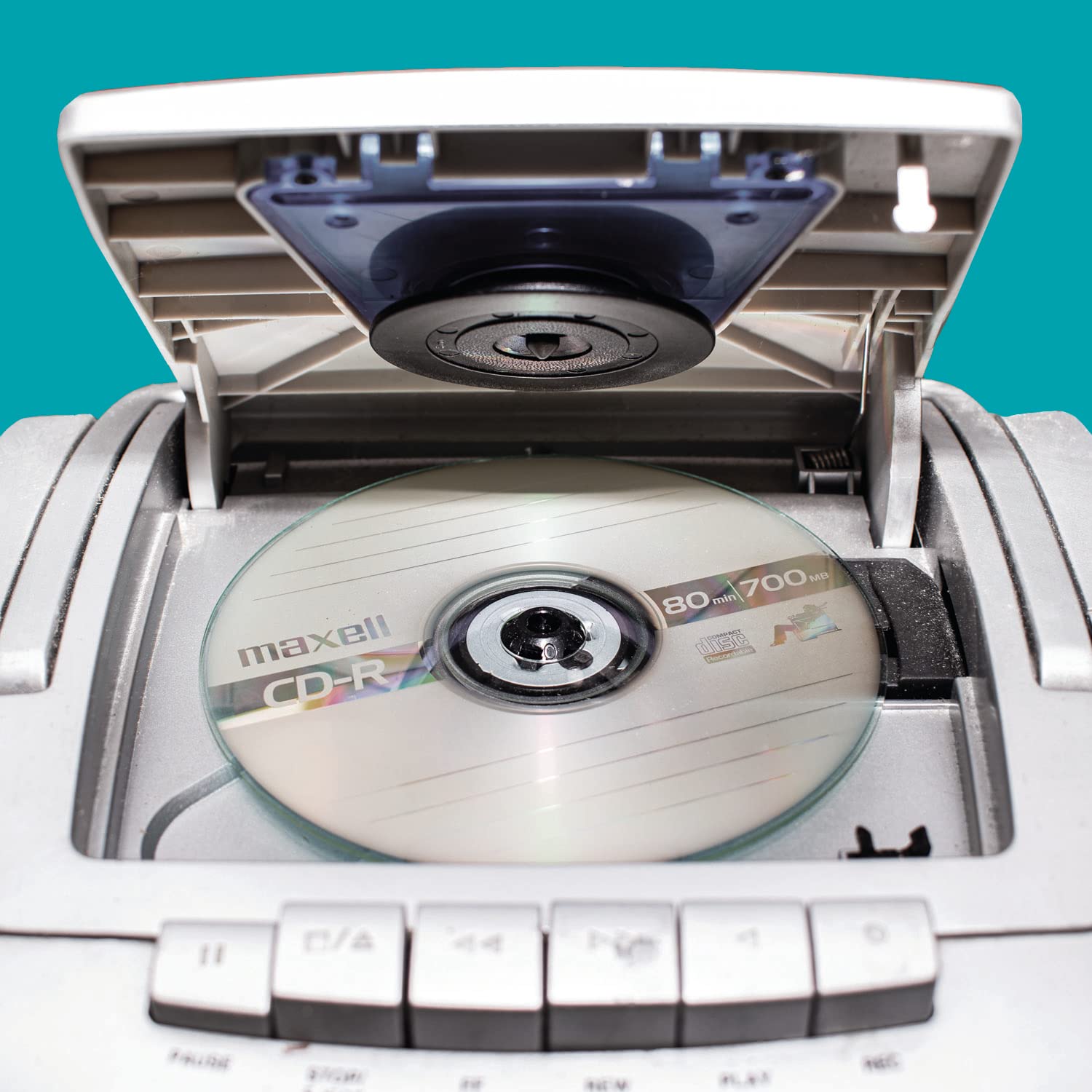 Maxell 648210 CD-R Discs, 700MB/80min, 48x, w/Slim Jewel Cases, Silver, 10/Pack