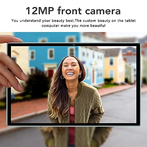 Acogedor 10.1 Inch 2 in 1 Tablet, Keyboard, 5G WiFi, 12GB RAM, 256GB ROM, 1920x1200 Res, Dual Cameras,11.0 (US Plug)