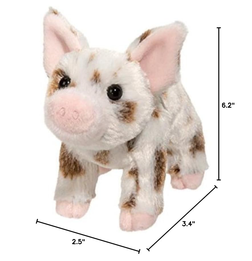 Douglas Yogi Brown Spotted Pig Plush Stuffed Animal