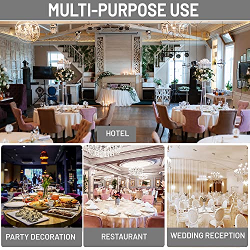 The Baker Celebrations White Round paper Lace Table Doilies 4 5 6 8 10 and 12 inches Assorted Sizes (Variety pack of 120-20 of each)