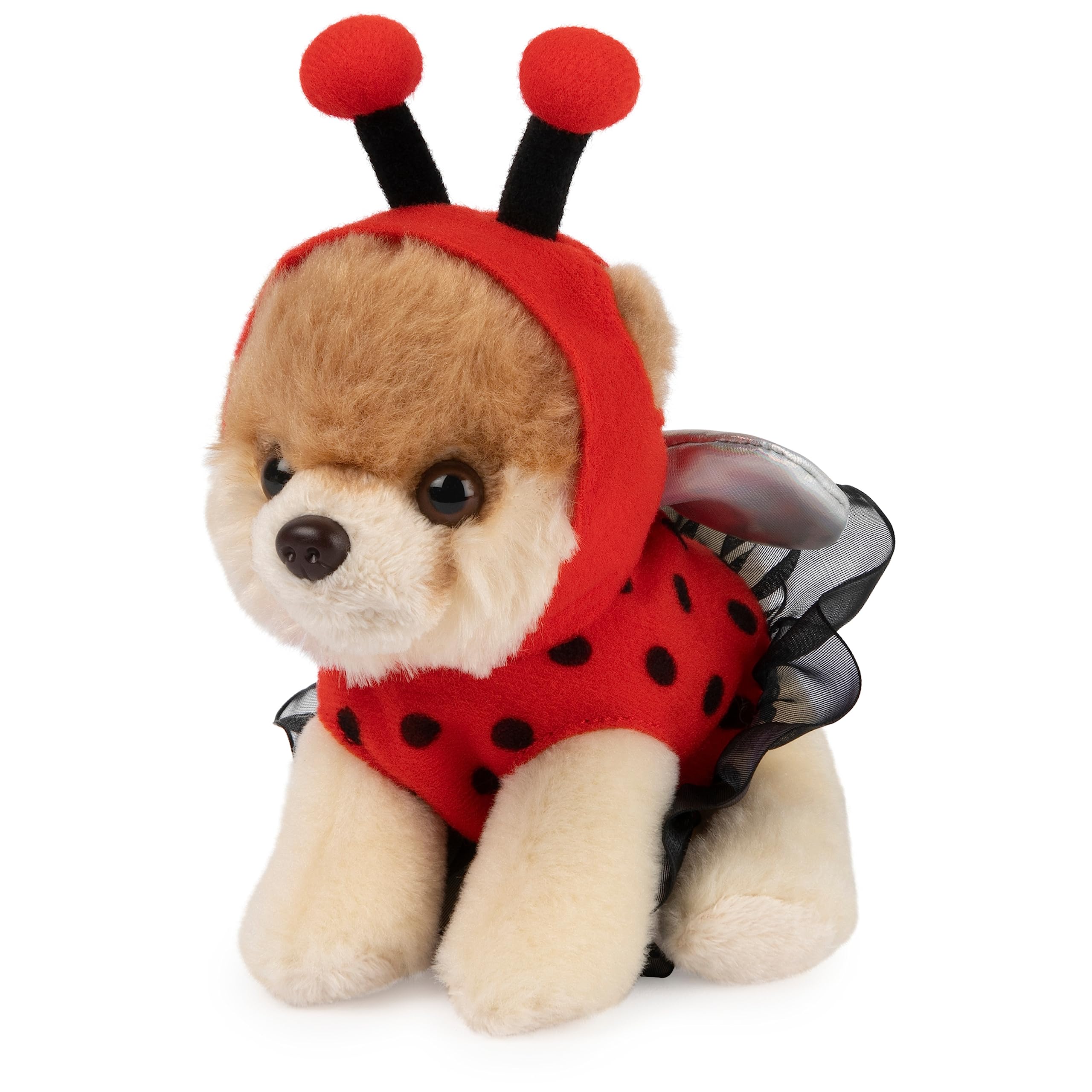 GUND Boo, The World’s Cutest Dog Ladybug Plush Pomeranian Stuffed Animal for Ages 1 and Up, 5”