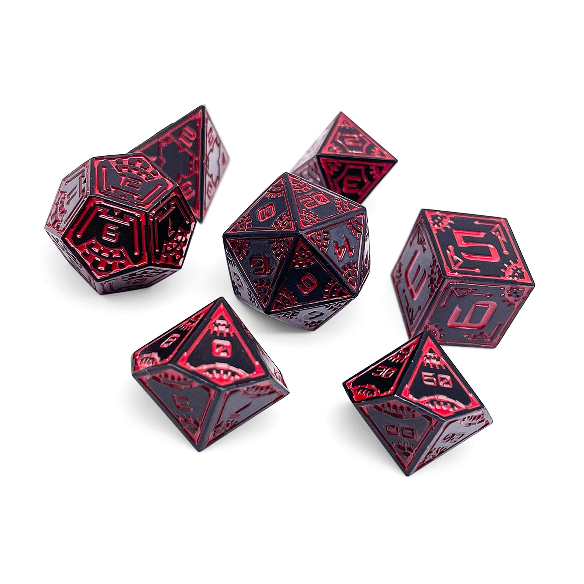 Norse Foundry Metal Space Dice - Red Giant