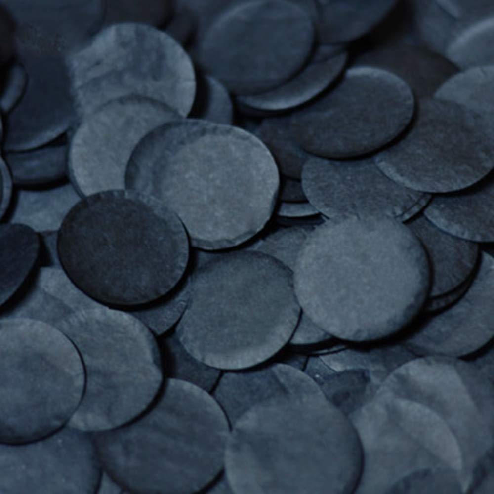 Black Confetti 1 inch Biodegradable Confetti Filled Balloons or Table Party Decoration 5000 pcs