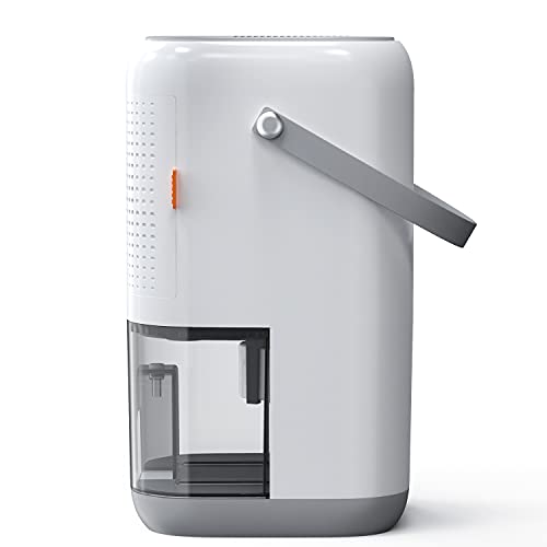 Dehumidifiers for Bedroom - Small Dehumidifier with drain hose 1450ml/49oz - with 2 Modes - 7 Colors LED Light-Auto Shut Off - Ultra Quiet Below 40 dB for 250 sq ft(Hose not included)