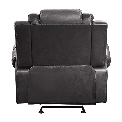 Lexicon Hawthorne Manual Glider Reclining Chair, Two-Tone Gray
