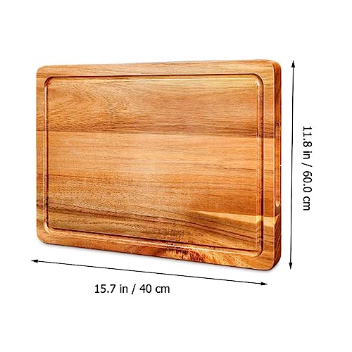 UPKOCH Wood Cutting Board Wooden Chopping Board Kitchen Large Charcuterie Boards Butcher Block for Chopping Meat Vegetables Fruits Bread Cheese Appetizers