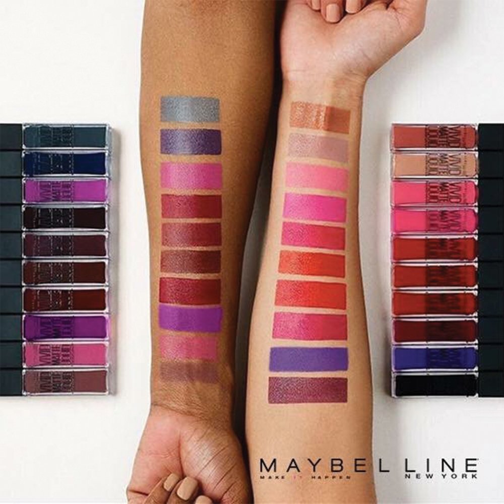 Maybelline New York Color Sensational Vivid Matte Liquid Lipstick, Twisted Tulip, 0.26 fl. oz.