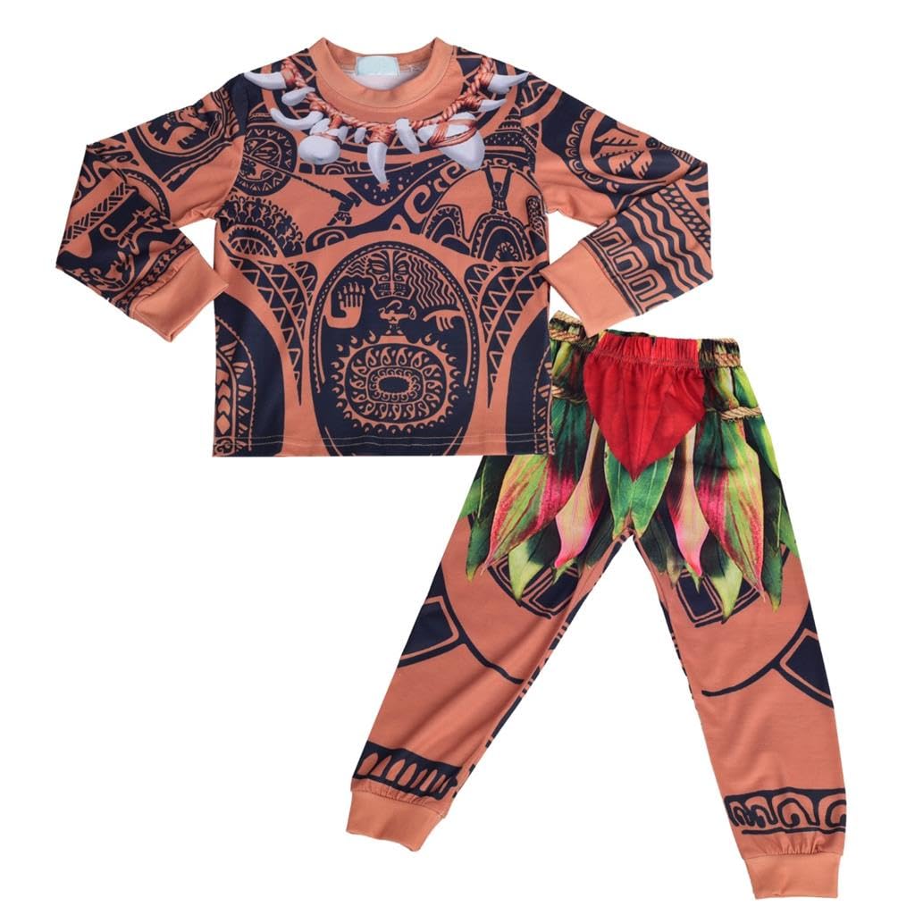 Dressy Daisy Boy's Ocean Adventure Pajamas Halloween Dress Up Pants Set Costumes Fancy Party Outfit Size 5-6