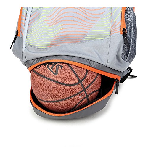 GoFar Lightweight Backpack Large Basketball Bag Travel Rucksack Holds Shoes
