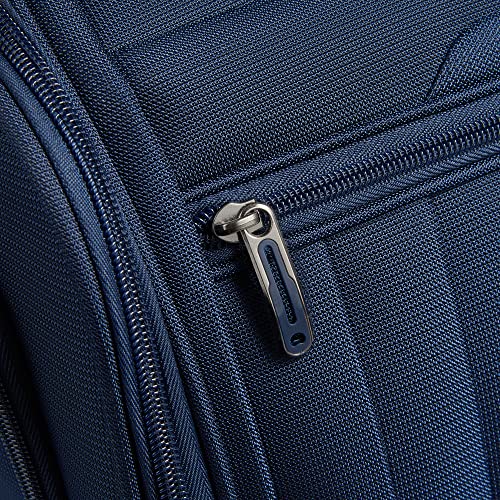 DELSEY Paris Helium DLX Softside Luggage Under-Seater with 2 Wheels, Navy Blue, Carry on 16 Inch