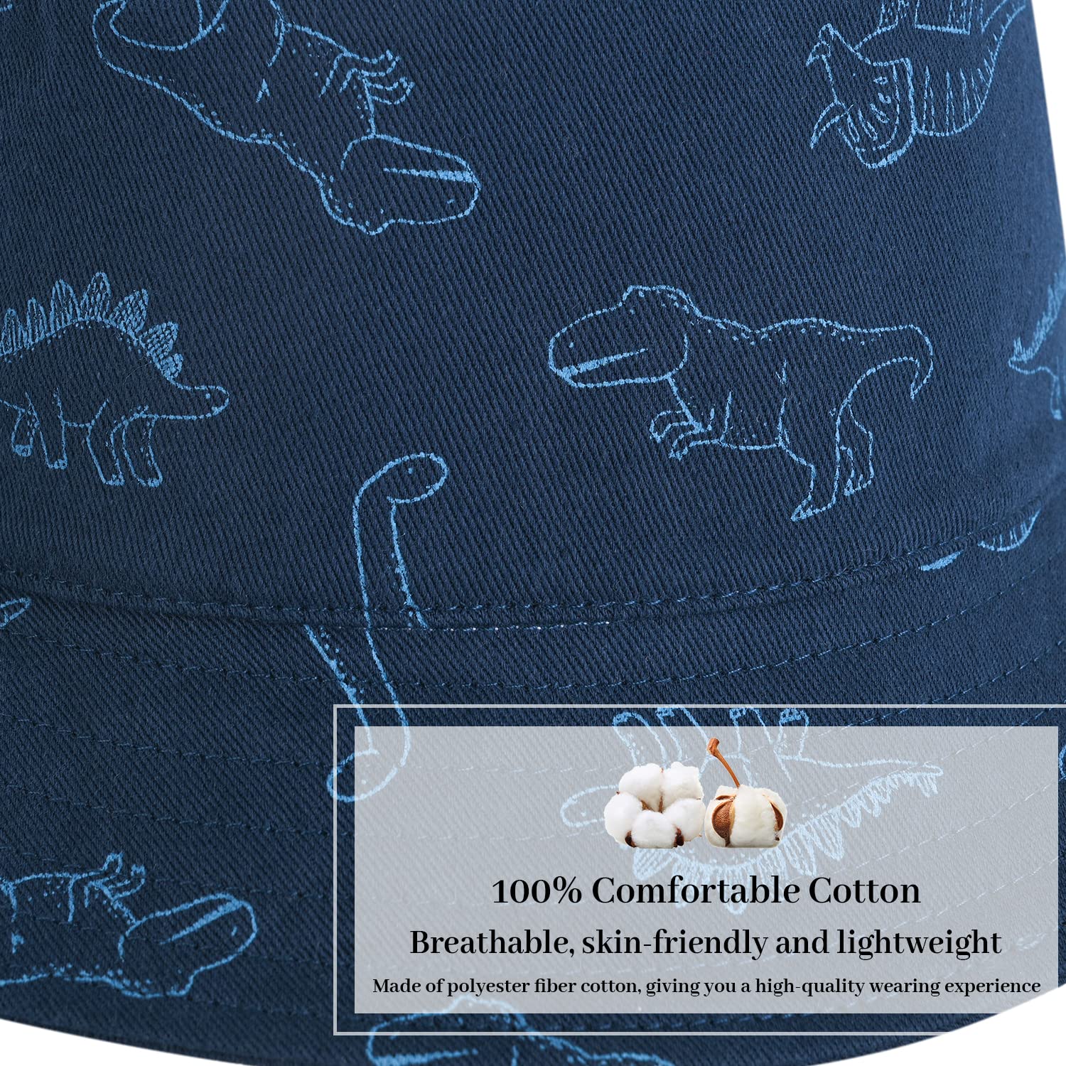 Baby Boy Sun Hat, Summer Beach UPF 50+ Sun Protection Hats, Toddler Kids Wide Brim Sun Hats Cap(12-24 Months
